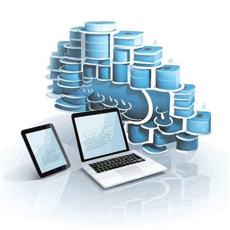 Premium Vector Backupconceptwithtabletcomputervector