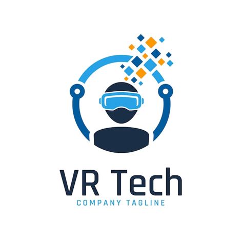Premium Vector Vr Tech Logo Design