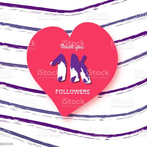 1 K 추종자 감사 합니다 게시물 소셜 미디어에 대 한 벡터 일러스트입니다 1에 대한 스톡 벡터 아트 및 기타 이미지 1 감사합니다 공유 개념 Istock