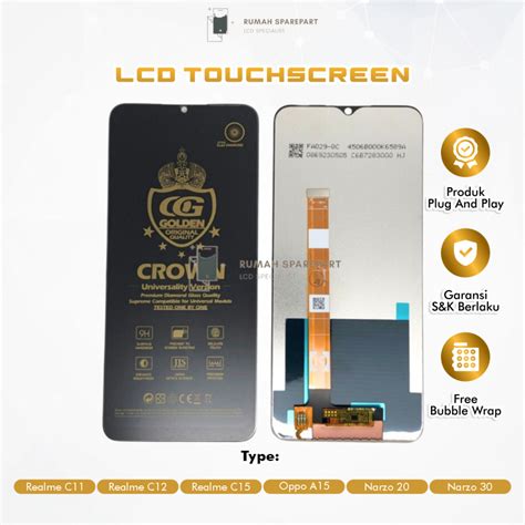 Jual LCD Touchscreen Realme C11 2020 C12 C15 Oppo A15 Narzo 20 Narzo 30 Ori Full Set