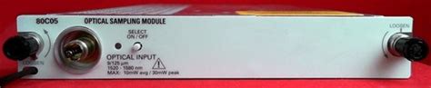 Tektronix 80c05 40 Ghz Optical Sampling Module 1520 1580nm B010127 Ebay