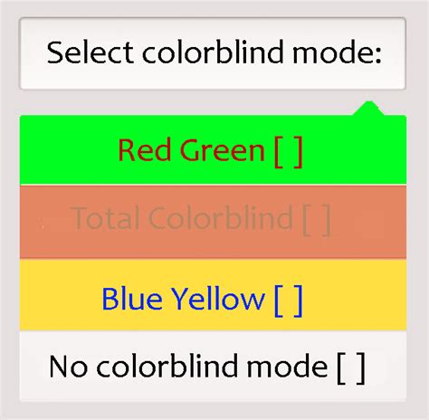 Choose Your Colorblind Mode I Just Hope You Re Not Colorblind BadUIbattles