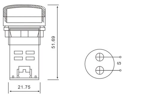 Voltage Meter Indicator Ad22 Rt Viox Electric
