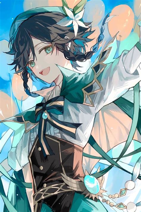 Genshin Impact Archon Venti Fanart Venti Art Venti Genshin Impact