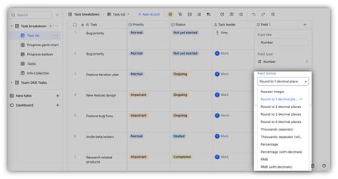 Use Number Fields In Base