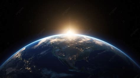 지구 위로 떠오르는 태양 별이 빛나는 하늘과 태양의 배경에 대해 우주에서 3d 렌더링 지구 고화질 사진 사진 지구 배경 일러스트 및 사진 무료 다운로드 Pngtree