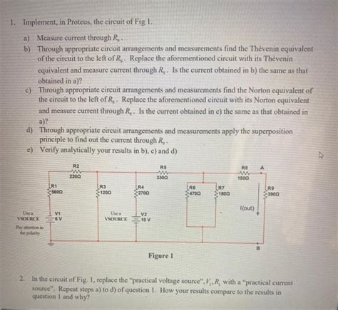Solved Implement In Proteus The Circuit Of Fig A Chegg
