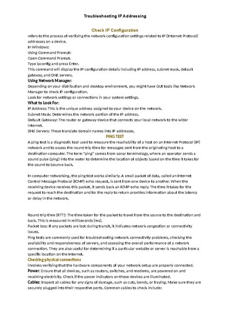 Check Ip Configuration Check Ip Configuration Refers To The Process