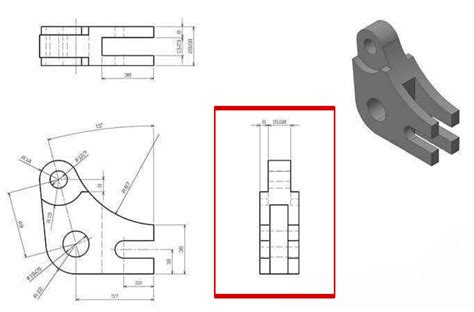 Projection View Placement In Creo Drawing PTC Community