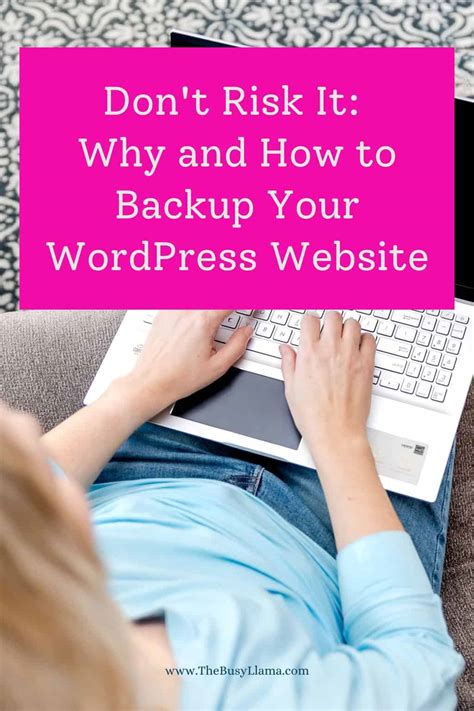don t risk it why and how to backup your wordpress website ~ the busy