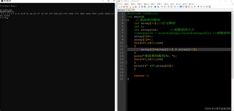 C语言实现斐波那切数列 Csdn博客