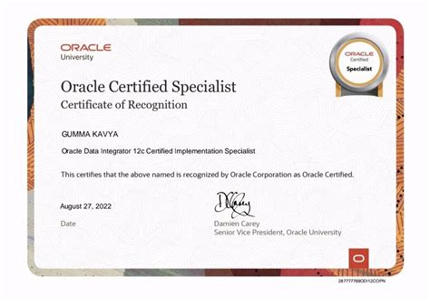 kavya gumma on linkedin oraclecertified oracle oracleuniversity learning