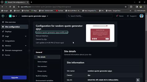 Worked On Quote Generator Project With Infotrixsteam Gajula Ajay