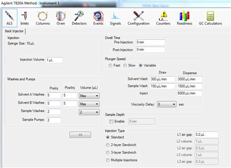Als Settings How To Reduce Air Gap After Sample During Syringe Cleaning Forum Gas