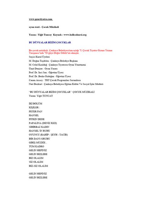 Bu Dünyalar Bi̇zi̇m Çocuklar Pdf