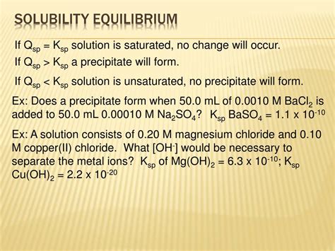 Ppt Solubility Equilibrium Powerpoint Presentation Free Download