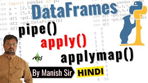 Pandasdataframepipeapplyapplymappython3 Youtube