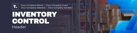 Free Inventory Control Header Template To Edit Online