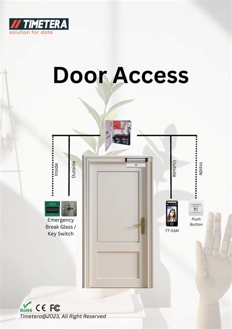 Timetera Tt 53ai Face Recognition And Fingerprint Time Attendance System With Door Access Control