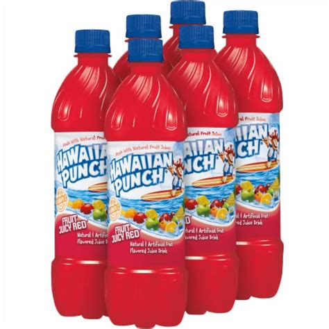 Hawaiian Punch Fruit Juicy Red Juice Drink 6 Bottles 16 9 Fl Oz Ralphs