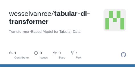 Github Wesselvanreetabular Dl Transformer Transformer Based Model For Tabular Data