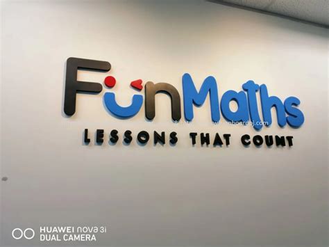 Fun Maths Pvc Cut Out 3d Lettering Indoor Signage Signboard At Klang Kuala Lumpur Shah Alam