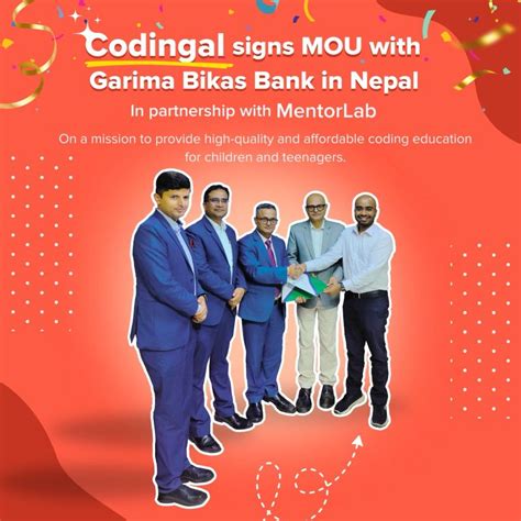 Codingal On Linkedin Codingal Garimabikasbank Mentorlabs