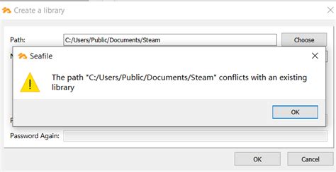 Conflicts With An Existing Library Seafile Client Seafile Community