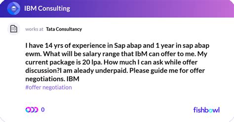 I Have 14 Yrs Of Experience In Sap Abap And 1 Year Fishbowl