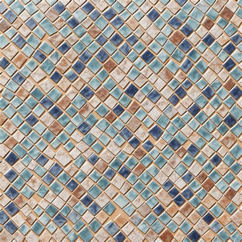 Premium Ai Image Seamless Elegance Diagonal Tiles In Blue And Beige Hues