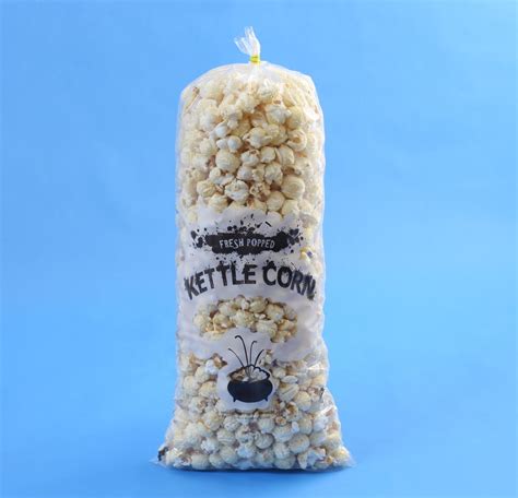 Printed Kettle Corn Bag Fresh Popped Kettle Corn 8 X 18 X 15mil 16 18 Cups Sold By