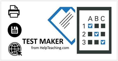 Create Tests And Quizzes Educational Tools Worksheets Online Quizzes