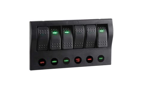 Narva 6 Way LED Switch Panel With Circuit Breaker Protection