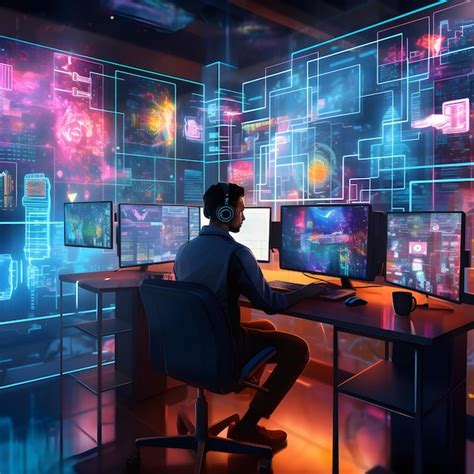 Futuristic Interaction Between Human And Artificial Intelligence In A Digital Workspace