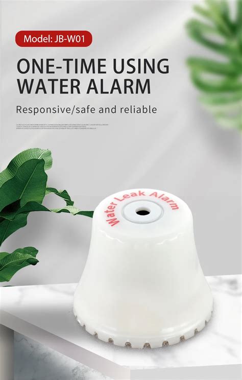 Leak Alert Flood Alarm Water Leak Sensor Detector 120dB Work Alone Home Security Water Alarm