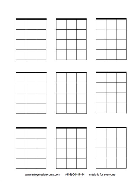 Printable Ukulele Worksheets
