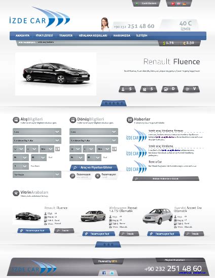 Html Rent A Car Tasarımı Scripti Php Scriptler Asp Scriptler