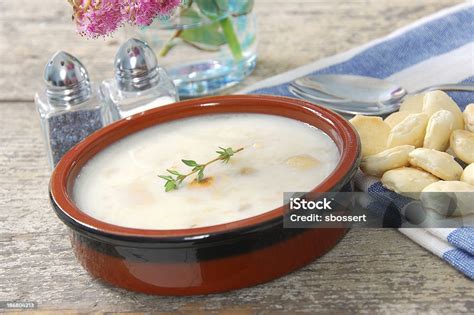 뉴앵글랜드 클램차우더 0명에 대한 스톡 사진 및 기타 이미지 0명 감자 요리 고명 Istock