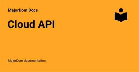 Cloud API MajorDom Docs
