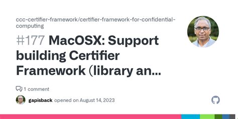 Macosx Support Building Certifier Framework Library And Certifier Tests On Macosx · Issue
