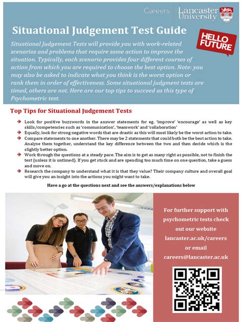 New Situational Judgement Test Guide Pdf Employment Job Satisfaction