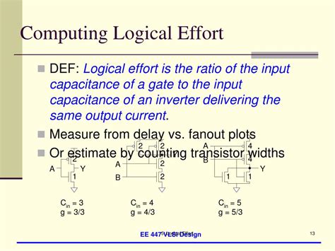 Ppt Ee 447 Vlsi Design Lecture 5 Logical Effort Powerpoint