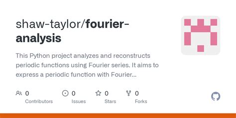 Github Shaw Taylor Fourier Analysis This Python Project Analyzes And Reconstructs Periodic