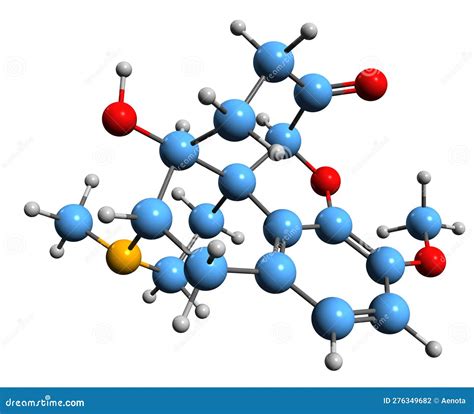 3d Image Of Oxycodone Skeletal Formula Stock Illustration Illustration Of Addictive