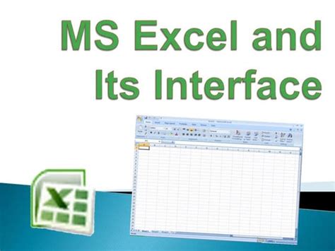 01 Excel Interface Ppt