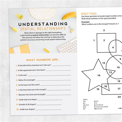 Understanding Spatial Relationships Adult And Pediatric Printable Resources For Speech And