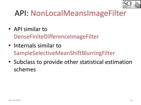 Ppt Fast Non Local Means Nlm Uinta Denoising Powerpoint
