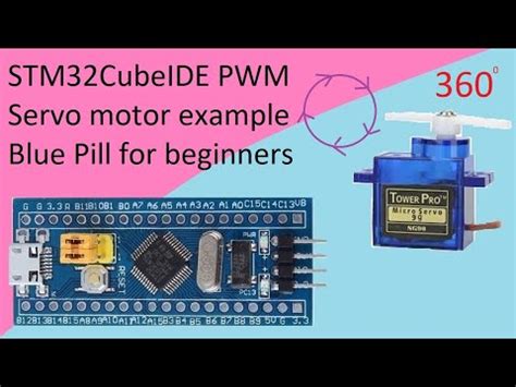 77 STM32CubeIDE FS90R Continues Servo Motor PWM With STM32F103C8T6