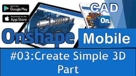 Onshape Tutorial 03 Create Simple 3d Part In Onshape Youtube