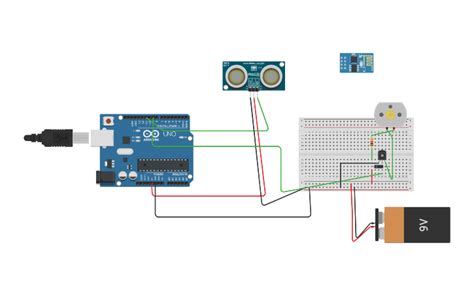 Circuit Design Water Level Detector Tinkercad